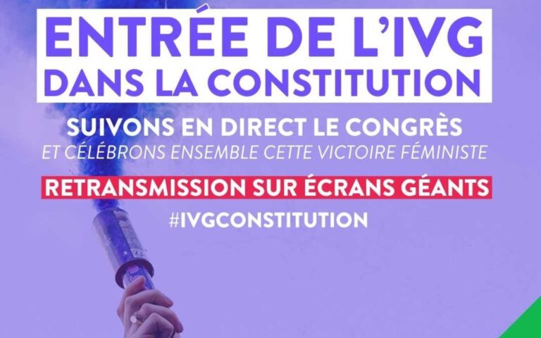 Le 4 mars, célébration de l’inscription de IVG dans la Constitution à Paris - Les Nouvelles News